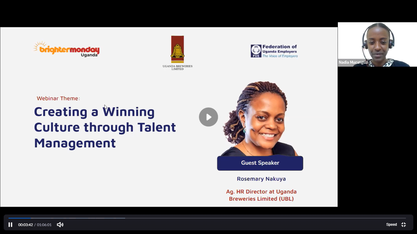 FUE & Brightermonday Uganda Joint Webinar Series>>